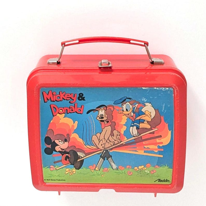 Aladdin Mickey Mouse, Donald Duck and Pluto Lunchbox by Walt Disney - Etsy