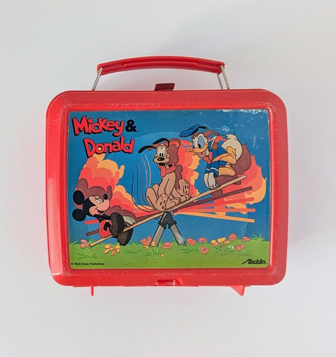 Aladdin Mickey Mouse, Donald Duck and Pluto Lunchbox by Walt Disney - Etsy