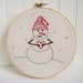 Snowman Hand Embroidery Pattern - Etsy