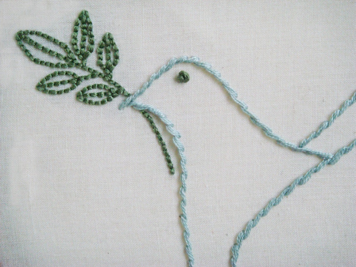 Peace Dove Hand Embroidery Pattern - Etsy