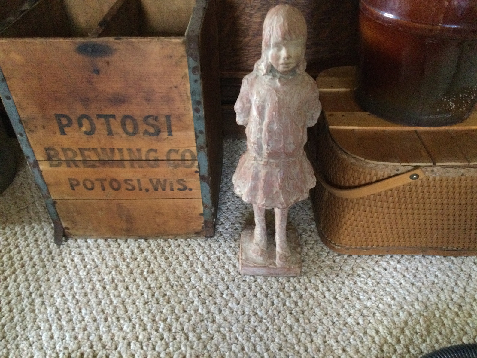 Vintage Alva Museum Replicas Girl Statue New York | Etsy