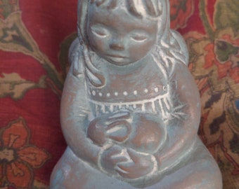 Girl Holding Bunny - Etsy