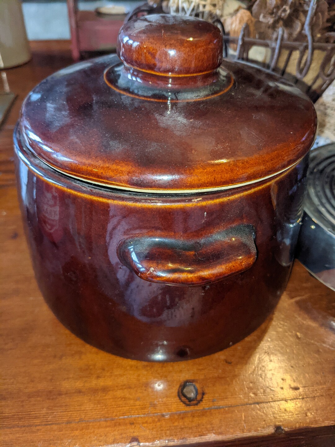 Vintage West Bend 2qt. Stoneware Bean Pot Patio Server - Etsy