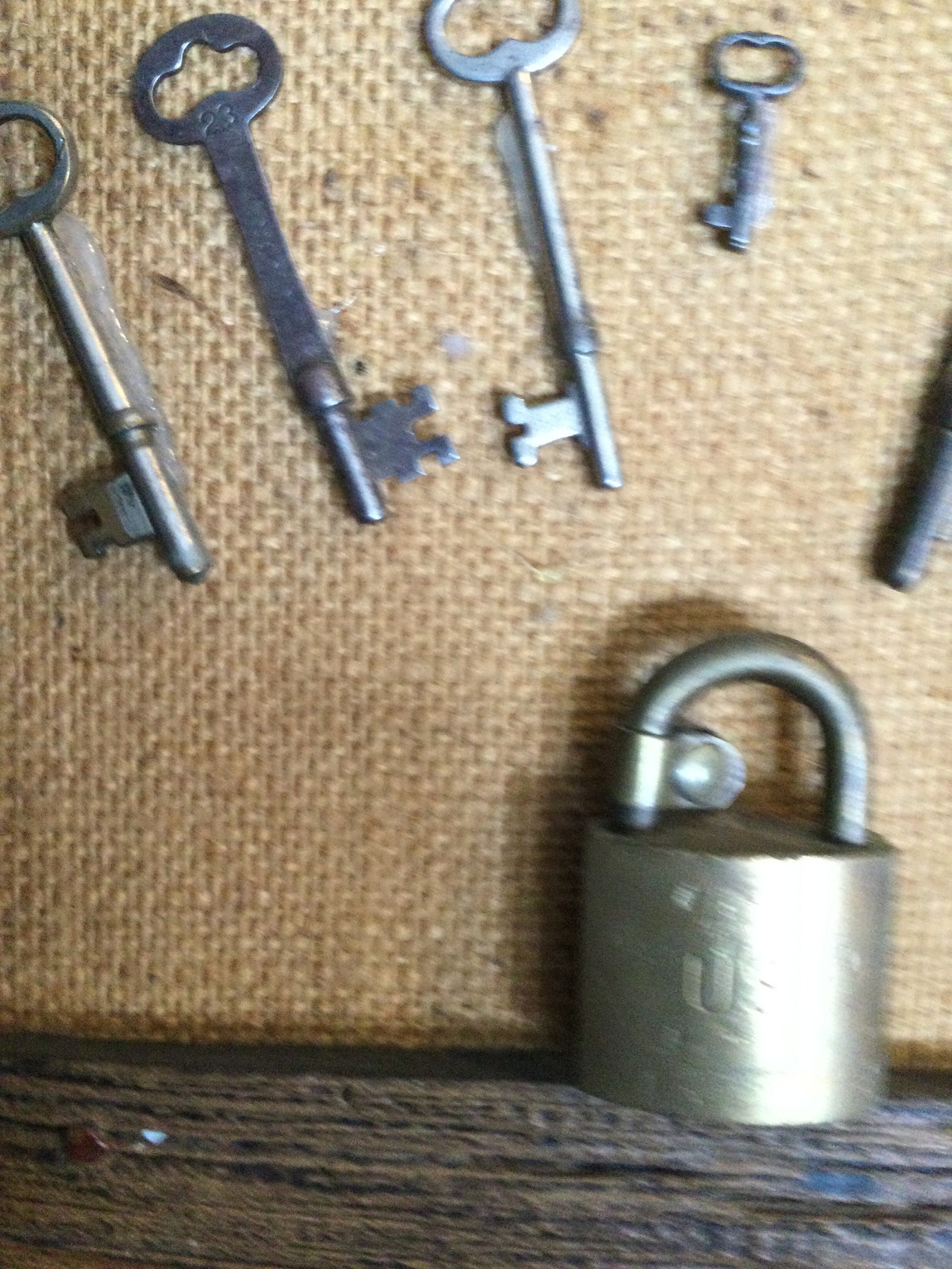 Antique/vintage Key Display With Rustic Wood Frame Rare | Etsy