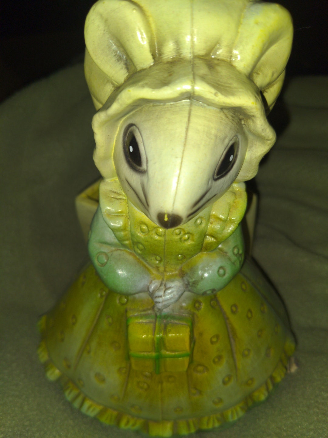 Vintage Plastic Mouse and Cheese Planter Adorable - Etsy