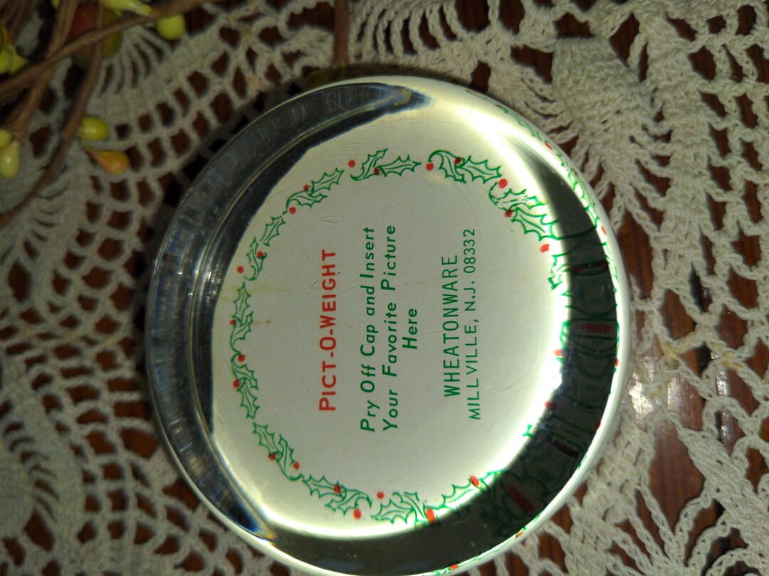 Vintage Wheaton Ware Pict.o.weight Make Your Own Paperweight Gift - Etsy