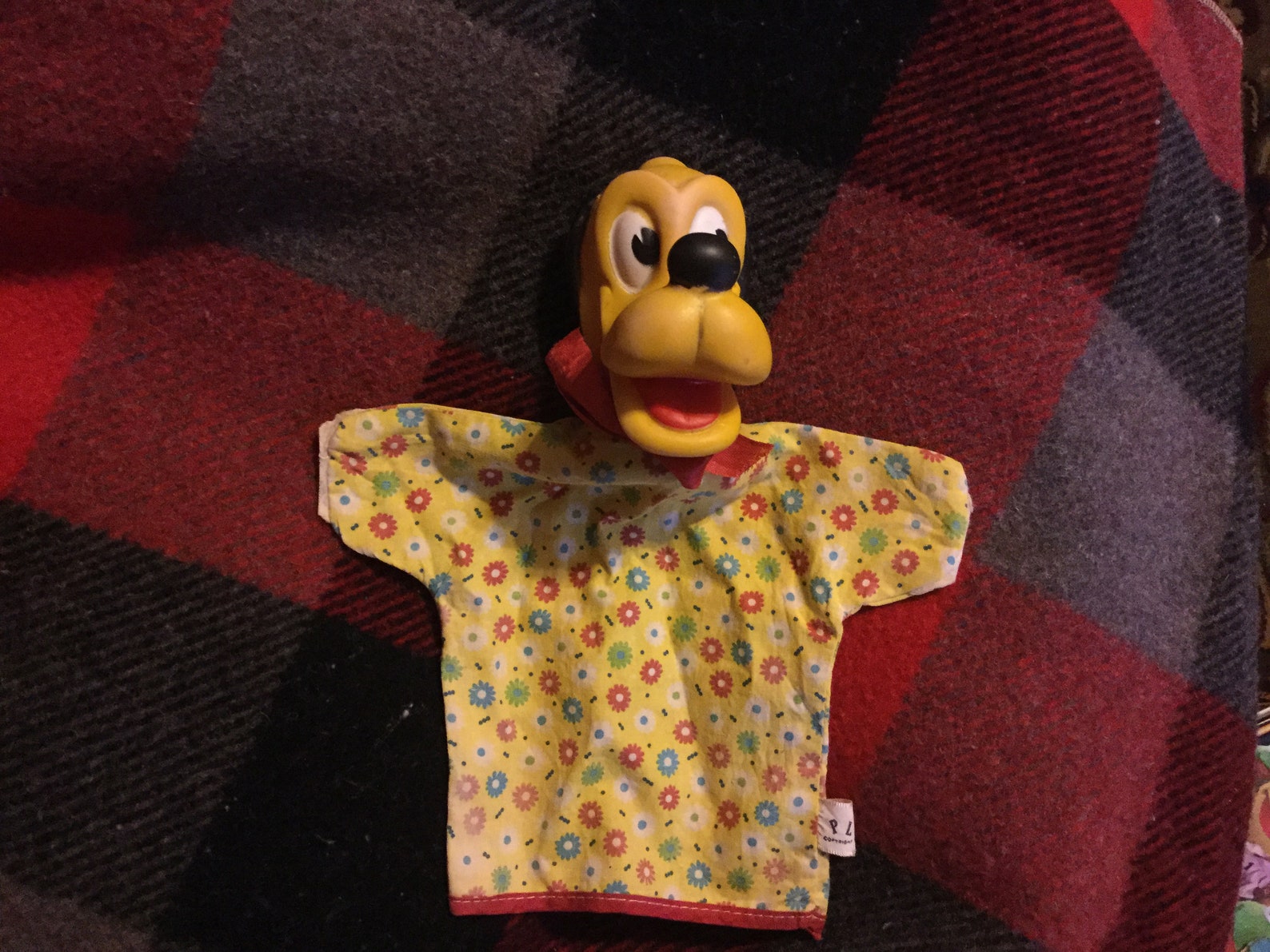 Vintage Pluto cloth Hand Puppet Gund Walt Disney Product | Etsy