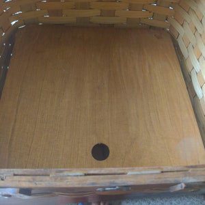 Vintage Rindge Basket Square Woven Picnic Basket Farmhouse Decor ...