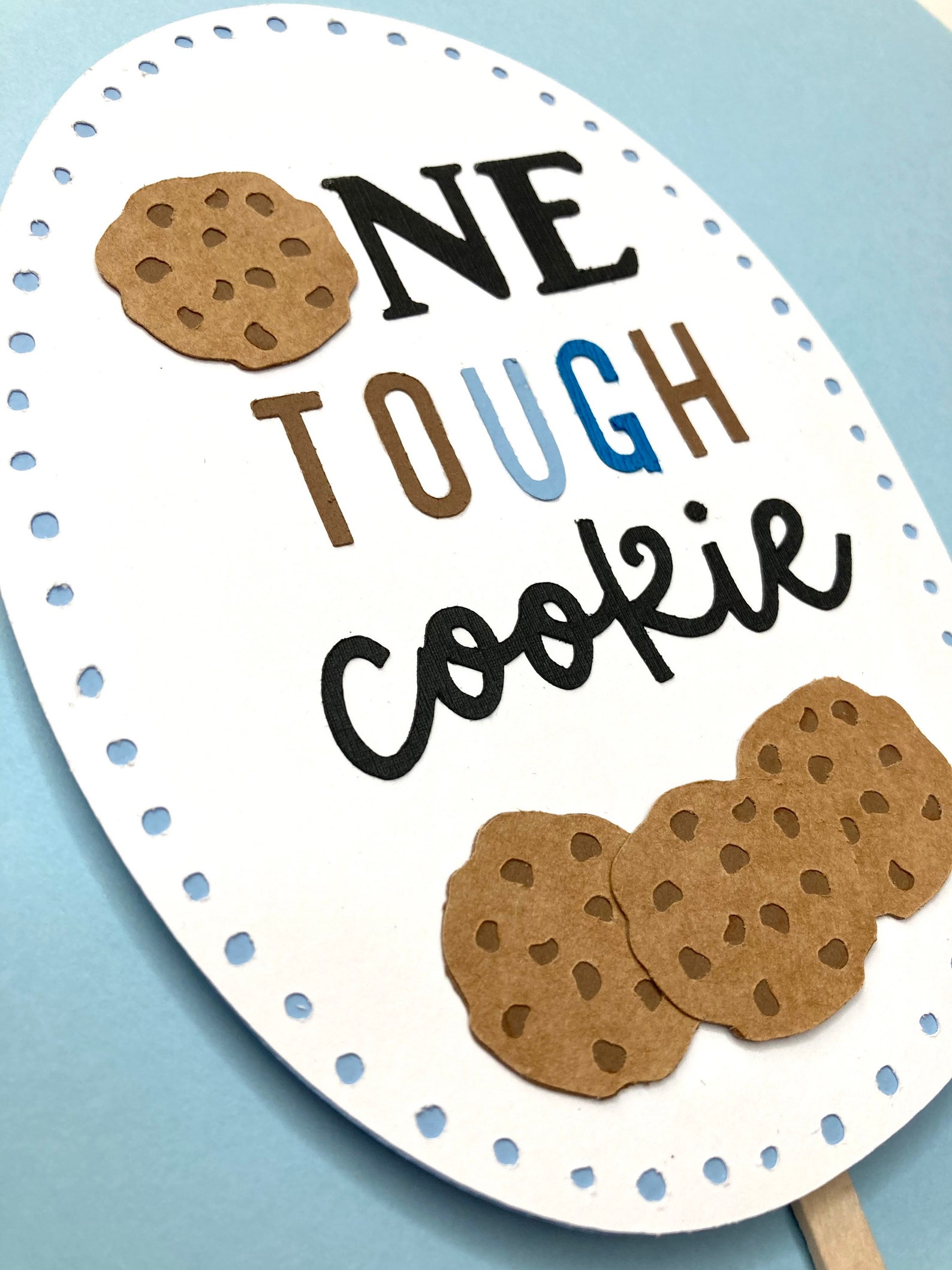 One Tough Cookie Garland and Cake Topper, Milk and Cookie Party ...