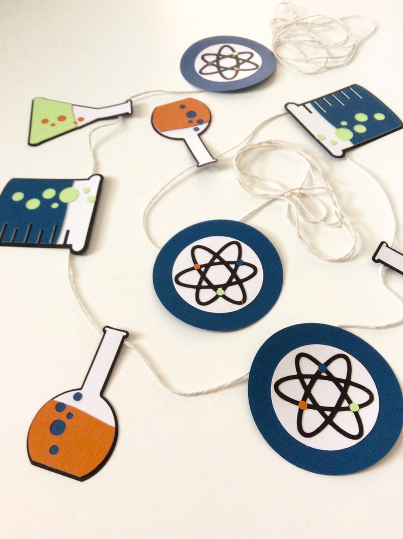 Science Banner, Cupcake Toppers, Chemistry Party, Science, Elements ...