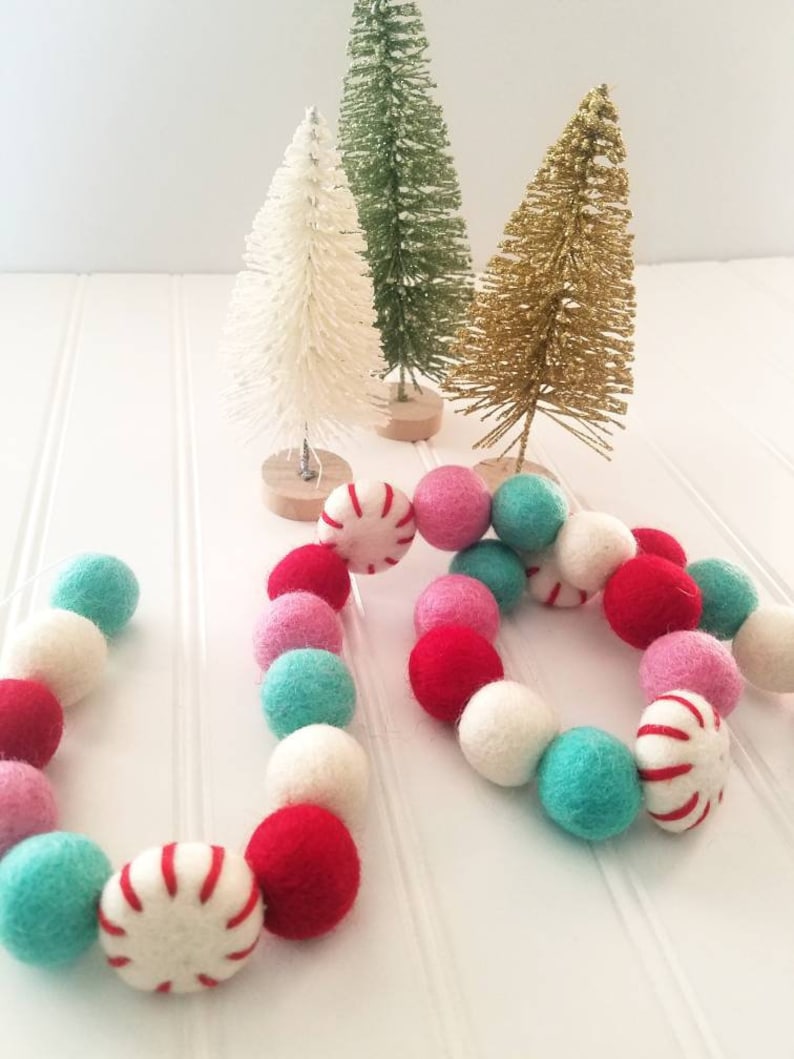 Peppermint Ball Garland , Candyland Garland, Christmas Garland ...