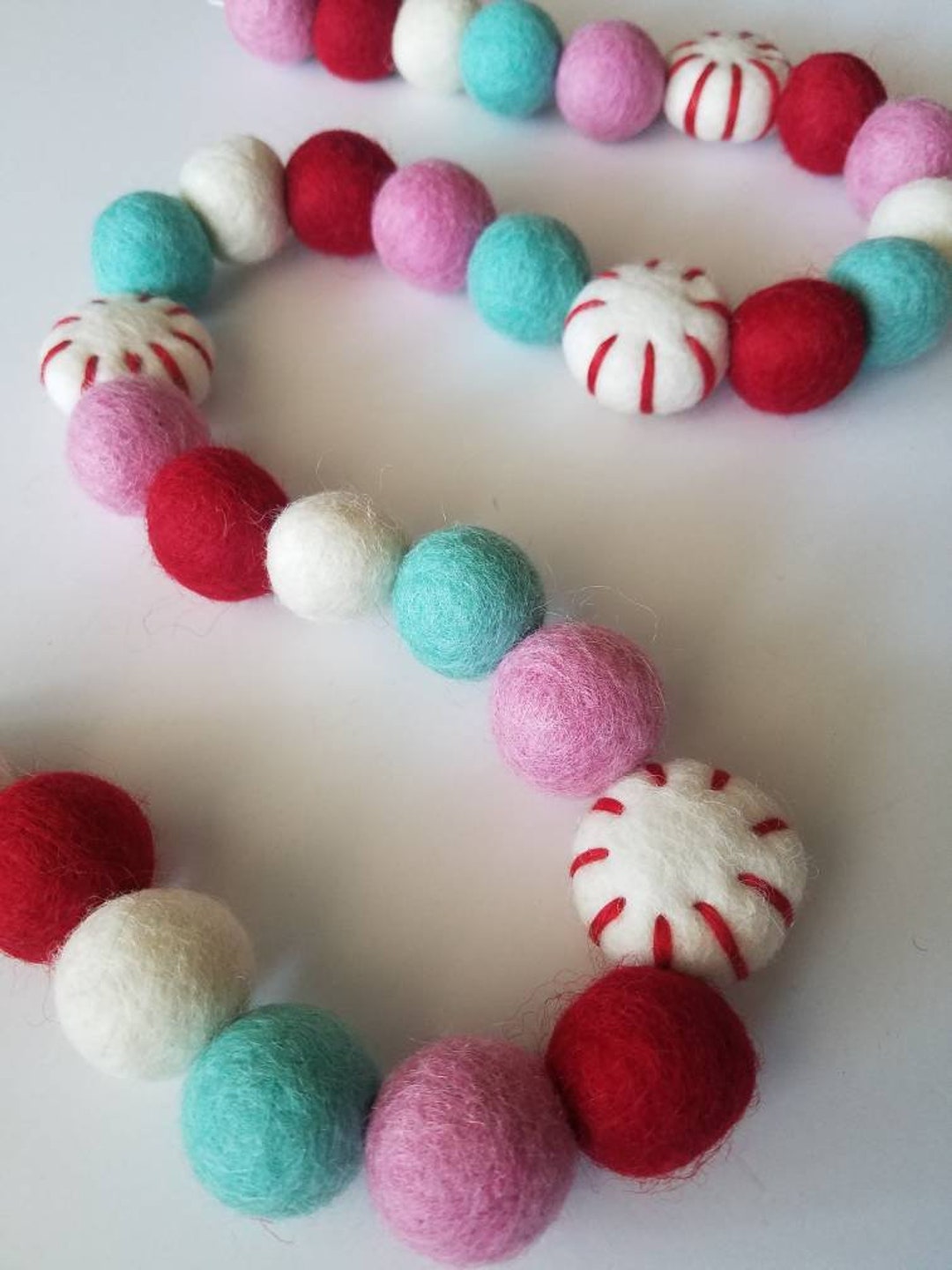 Peppermint Ball Garland , Candyland Garland, Christmas Garland ...