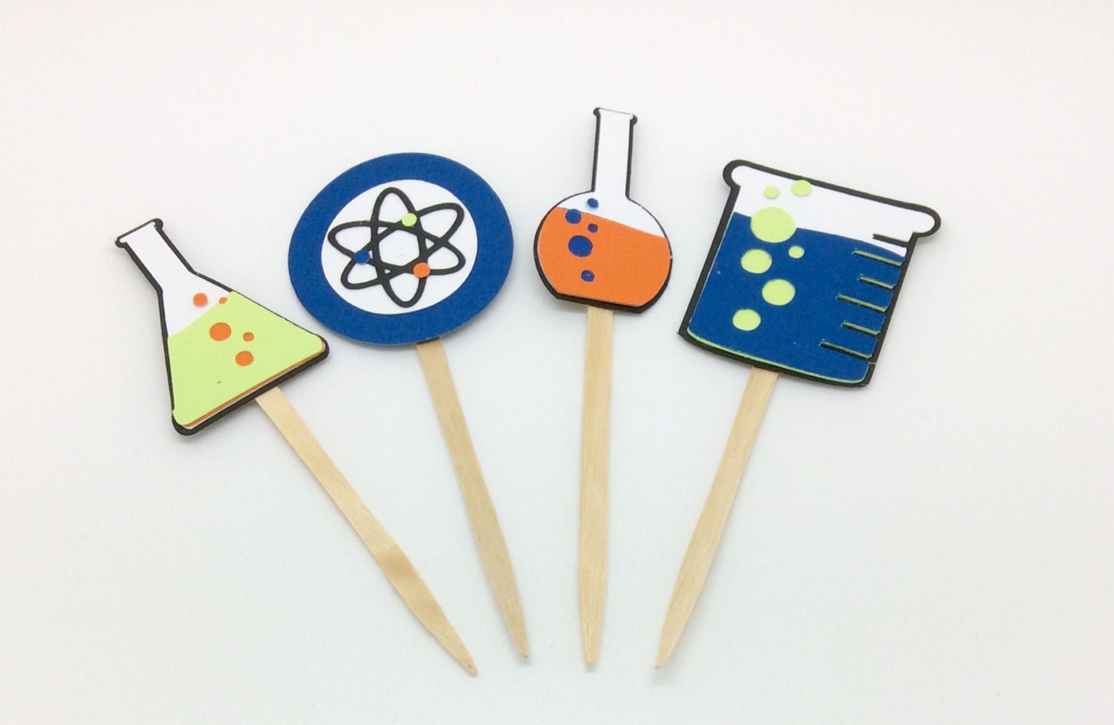 Science Banner Cupcake Toppers Chemistry Party Science - Etsy