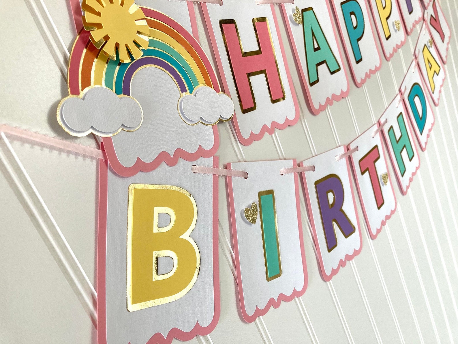 Rainbow Birthday Decorations Rainbow Theme Birthday Party - Etsy