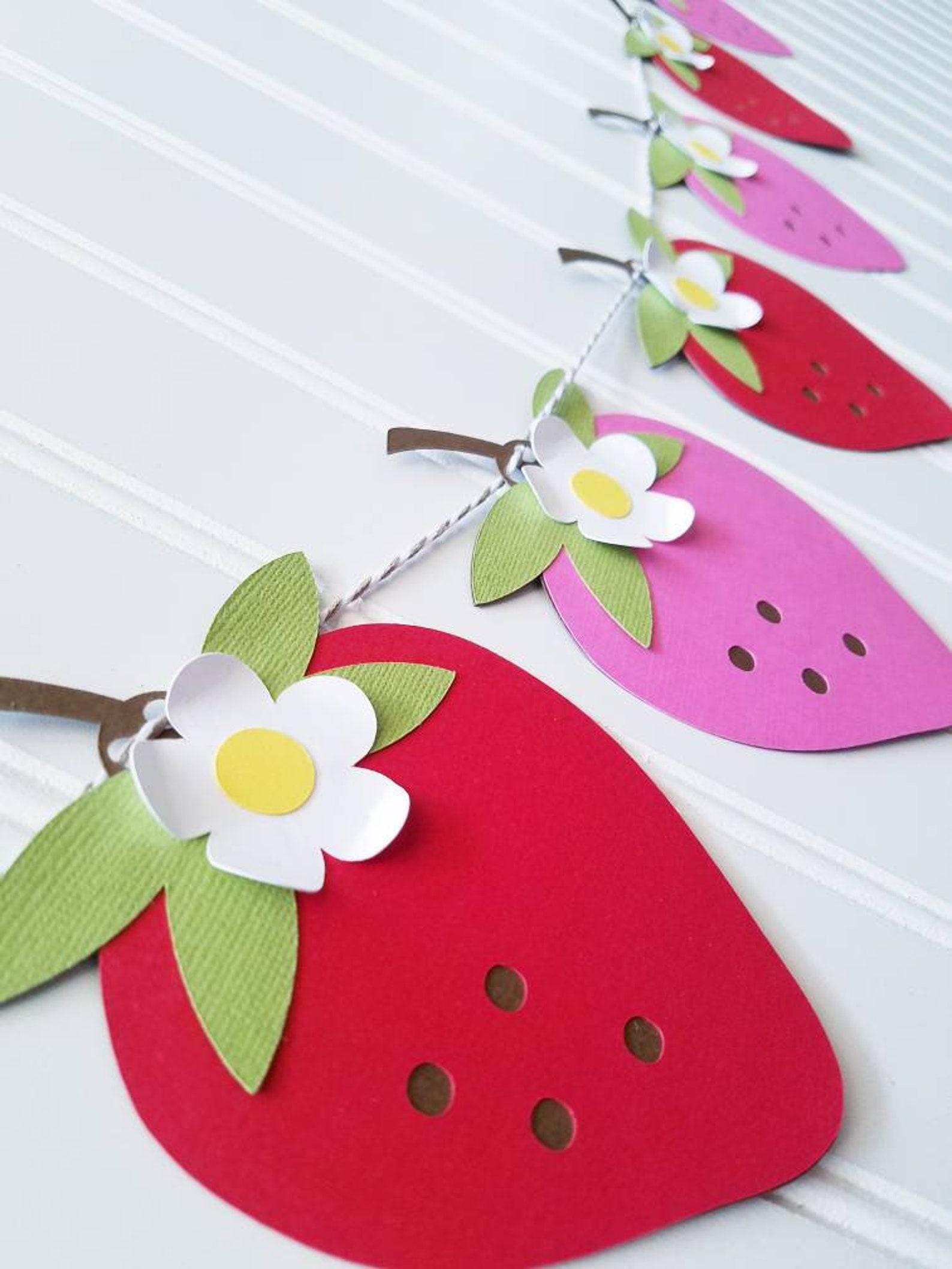 Strawberry Party Strawberry Decorations Strawberry Banner - Etsy