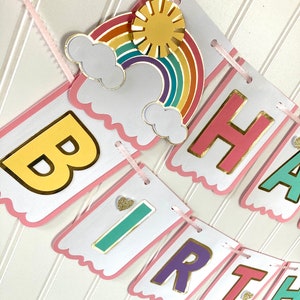 Rainbow Birthday Decorations, Rainbow Theme Birthday Party, Rainbow ...