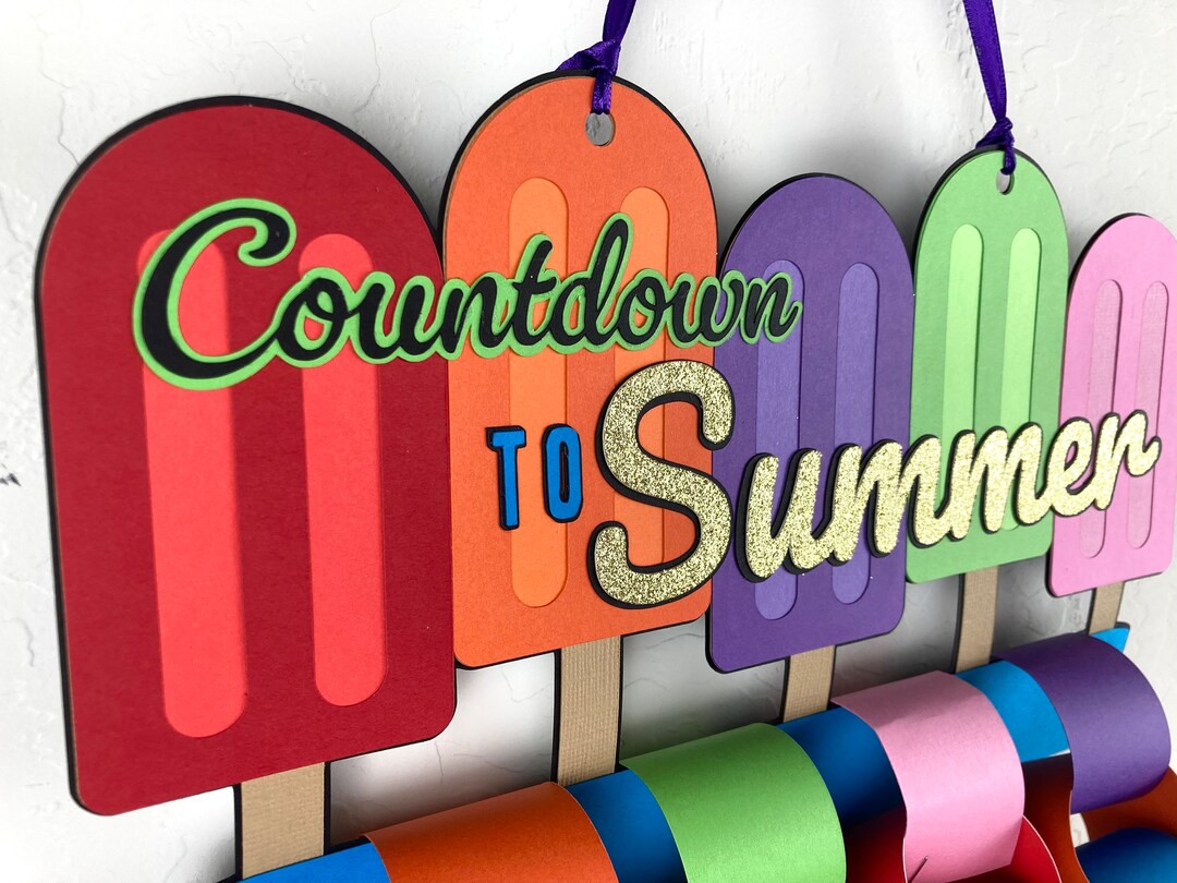 Countdown the Last Days of School Until Summer Vacation, Countdown ...