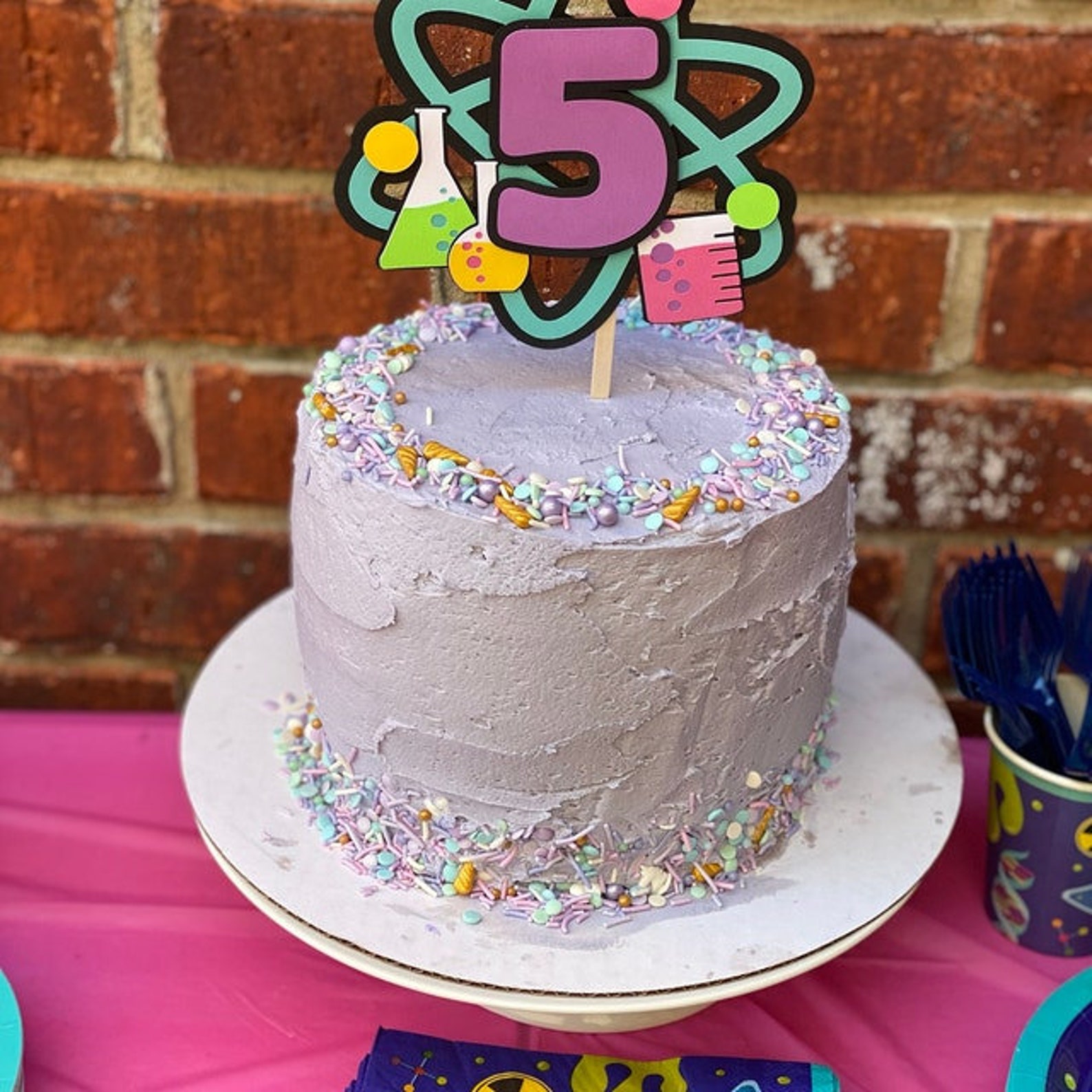 Science Banner Cupcake Toppers Chemistry Party Elements - Etsy