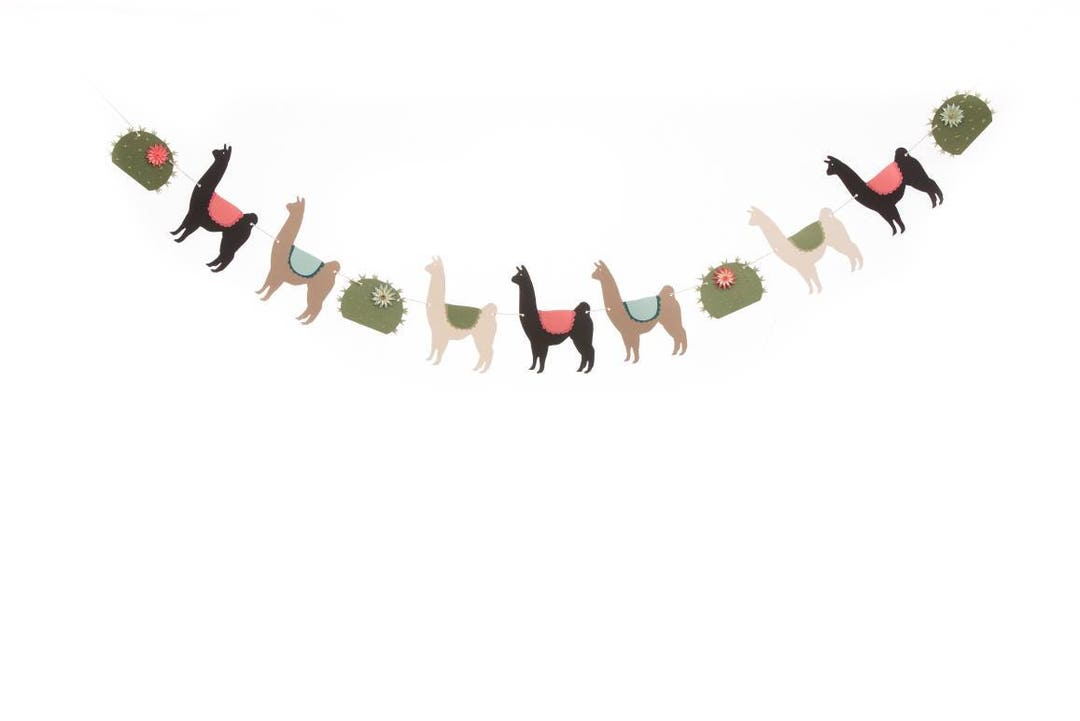 Llama Banner, Llama Decoration, Alpaca Banner, Alpaca Decoration ...