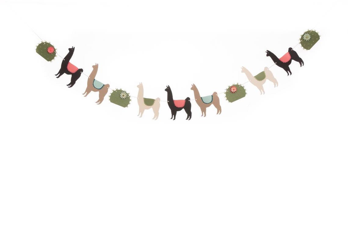 Llama Banner, Llama Decoration, Alpaca Banner, Alpaca Decoration ...