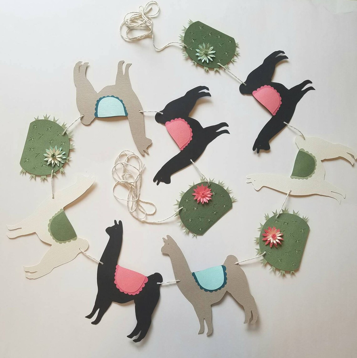 Llama Banner, Llama Decoration, Alpaca Banner, Alpaca Decoration ...