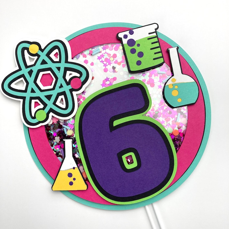 Science Cake Topper - Etsy