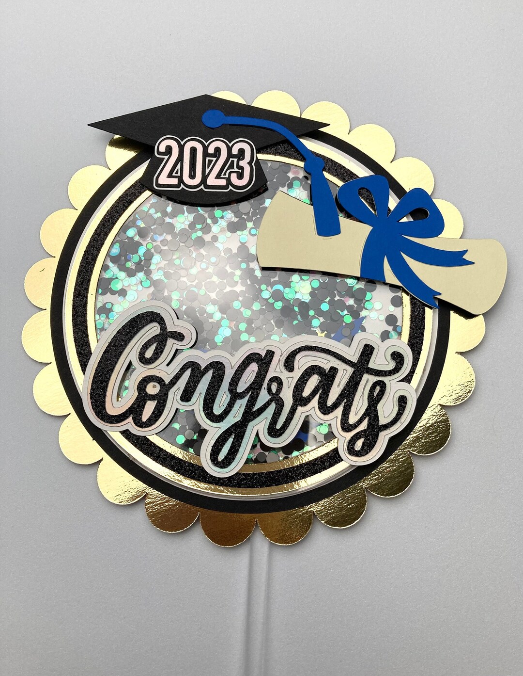 Graduation Cake Topper Shaker, 2025 Party Decorations, Graduation ...
