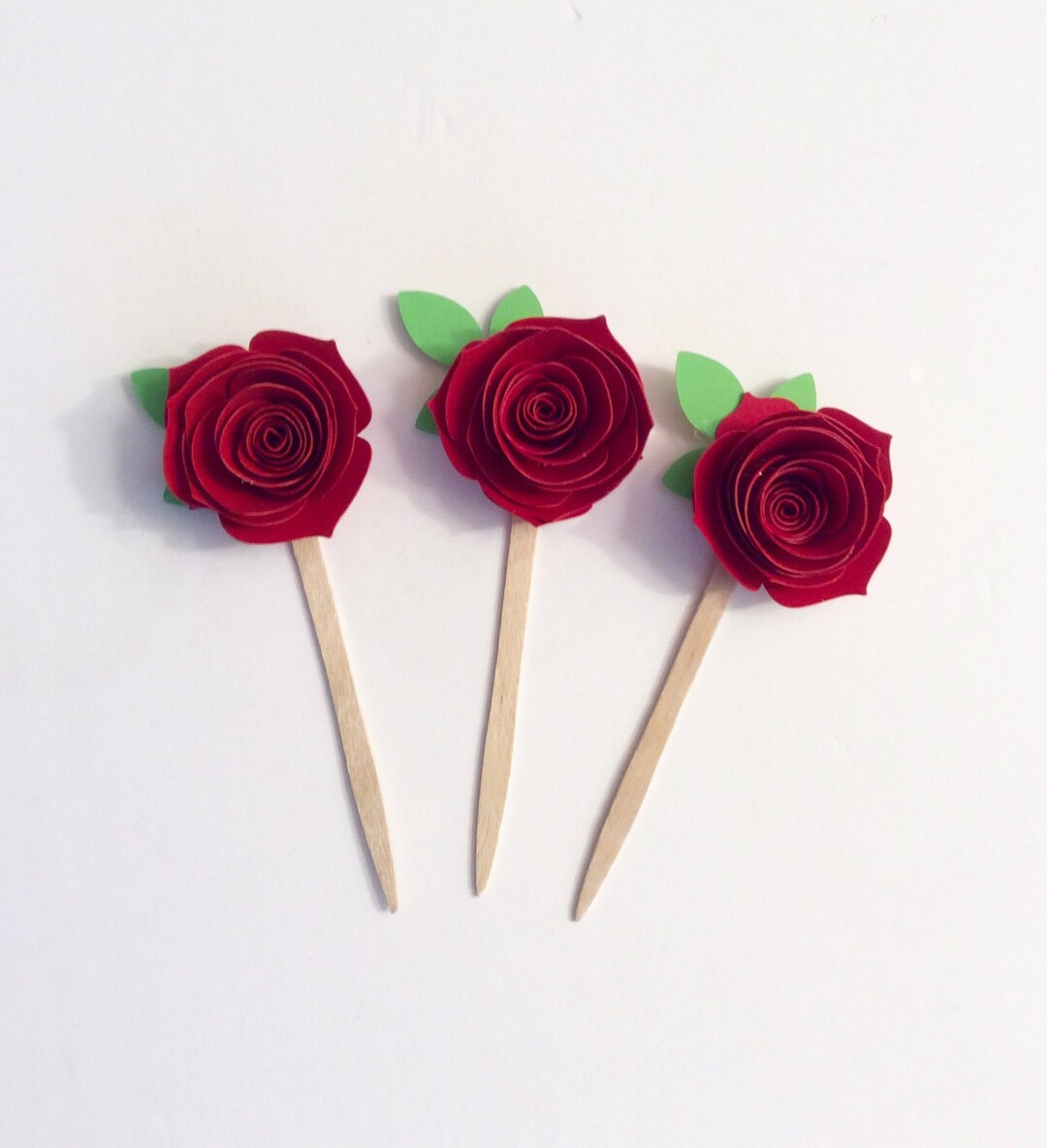 Rose Cupcake Toppers, Cupcake Toppers, Princess Party, Beauty Birthday ...