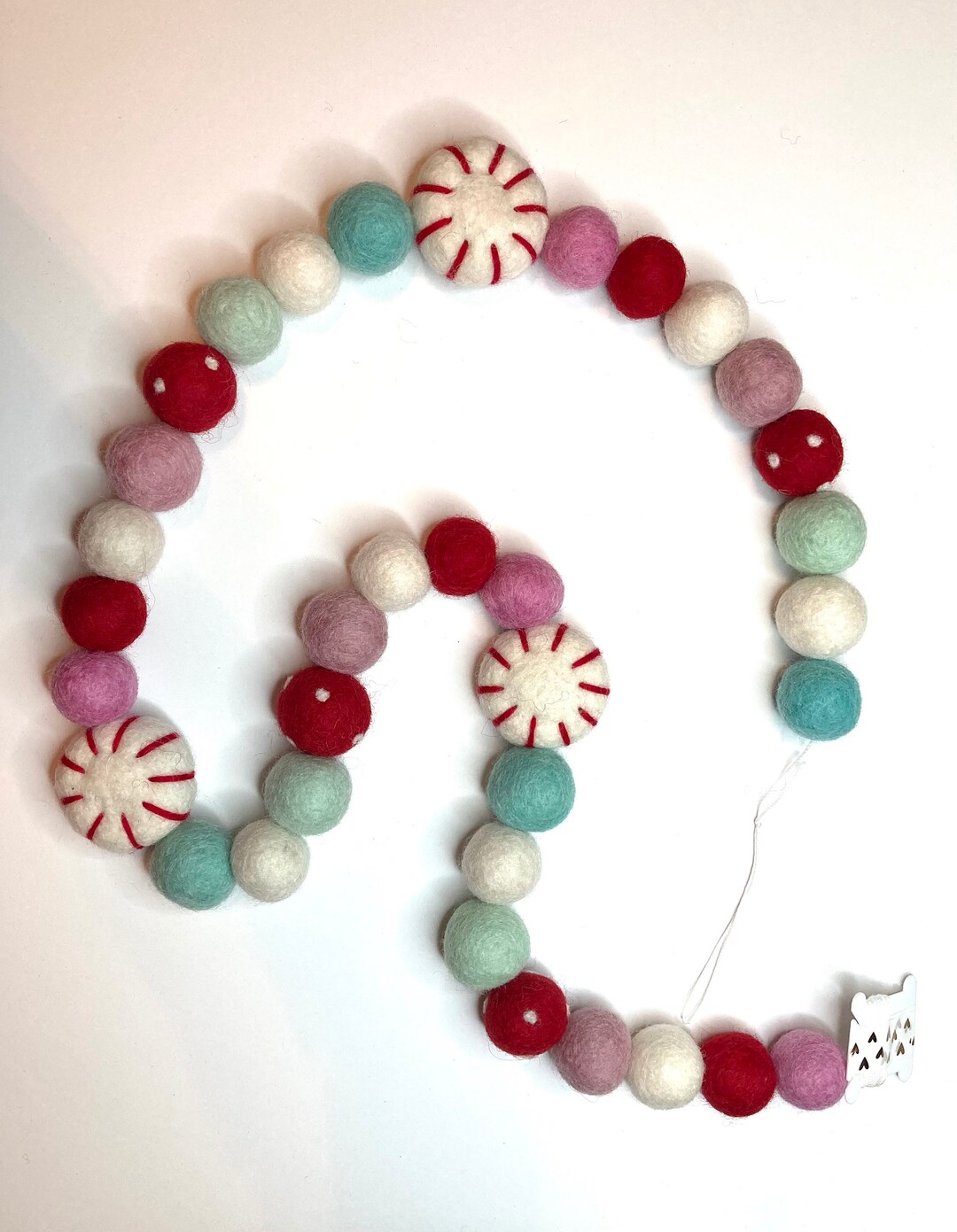Peppermint Ball Garland , Candyland Garland, Christmas Garland ...