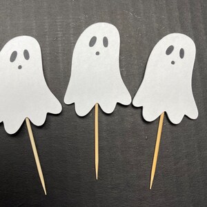 Ghost Banner and Cupcake Toppers, Halloween Party Decorations, Spooky ...