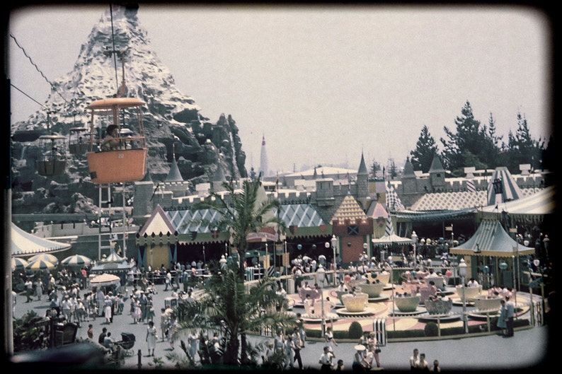 Vintage 1961 Disneyland Image Fantasyland From Original Photo Negative ...