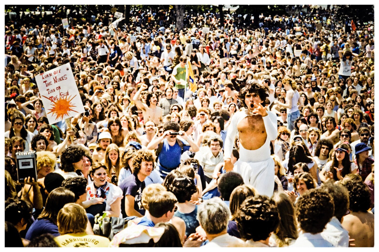1970s Protest Rally Vintage Photograph, Cool 12x8 Wall Decor, Nuclear ...