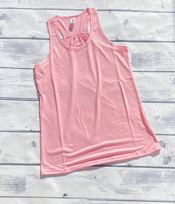 Polyester Flowy Tank Pink - Etsy