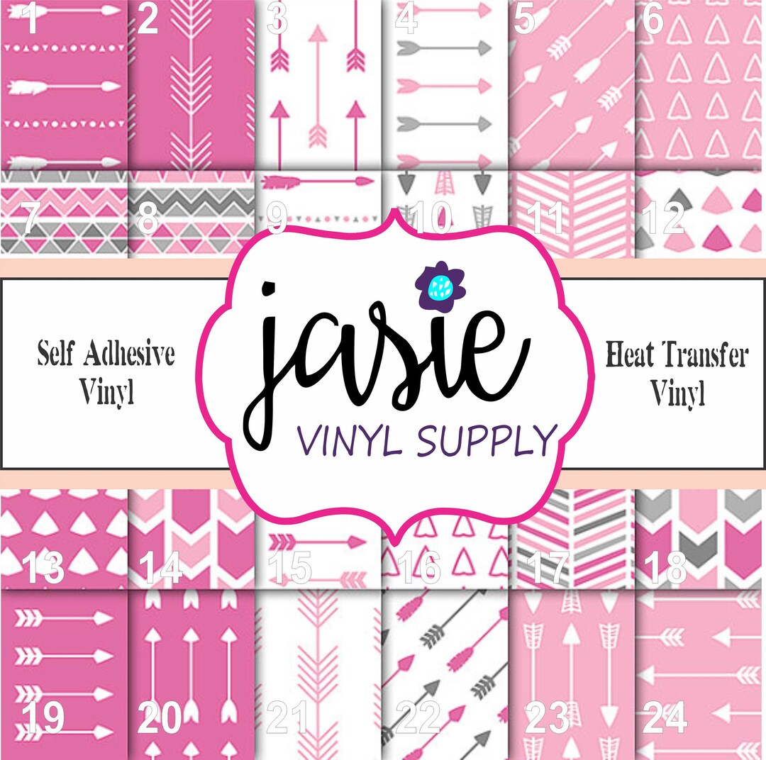 Pink Arrow Printed Vinyl - Etsy