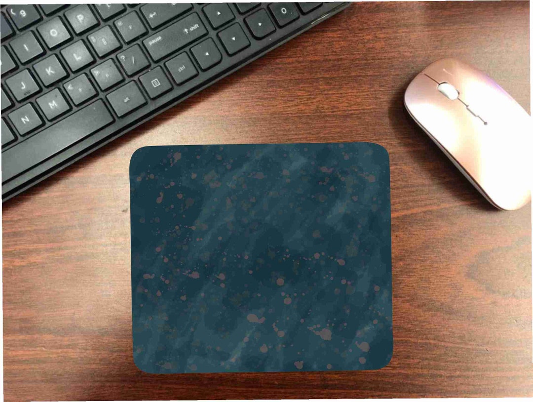 Midnight Paint Splatter Mouse Pad - Etsy