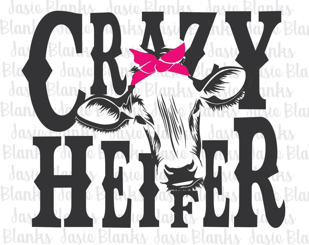 Crazy Heifers - Transfer - Etsy