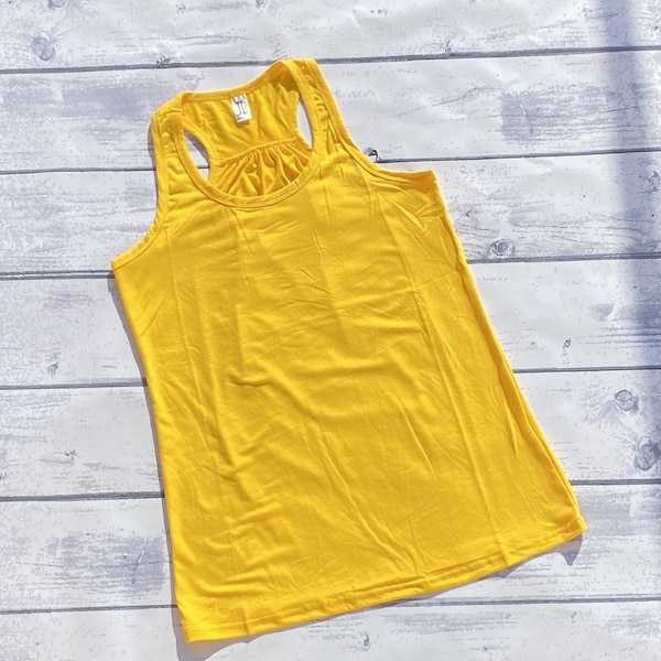 Yellow Tank Top - Etsy
