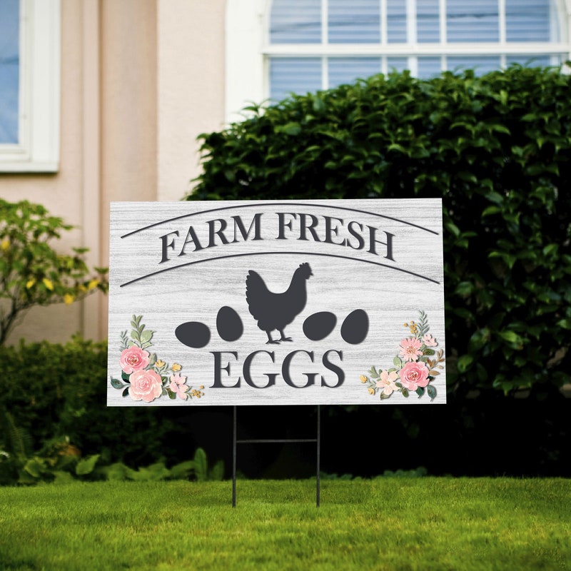 Fresh Eggs Sign - Etsy