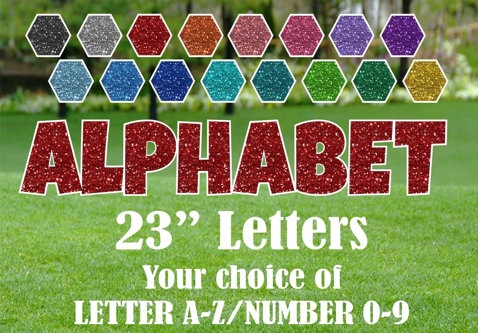 Single Yard Letters - Etsy