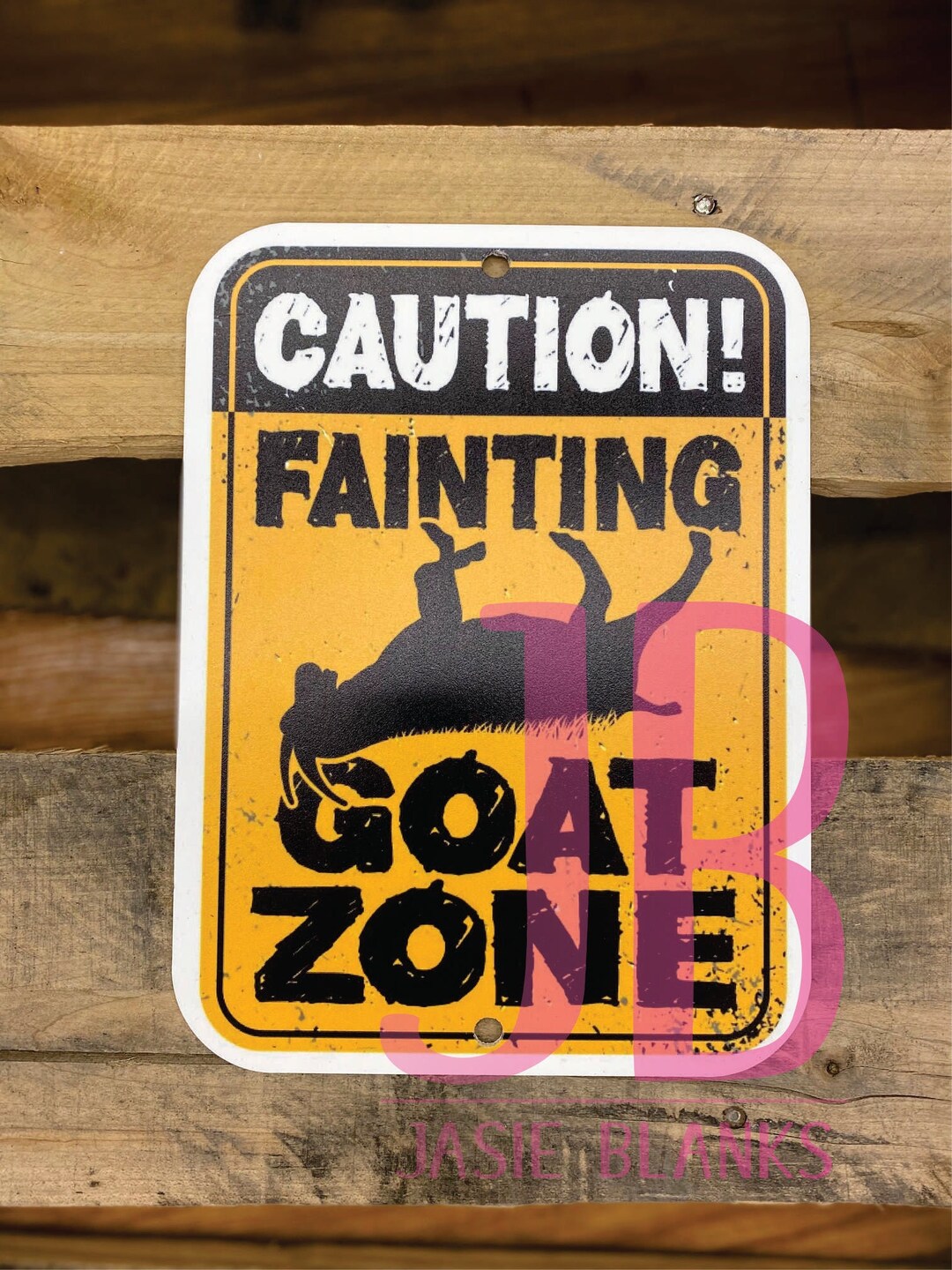 Caution Fainting Goats Sign - Etsy