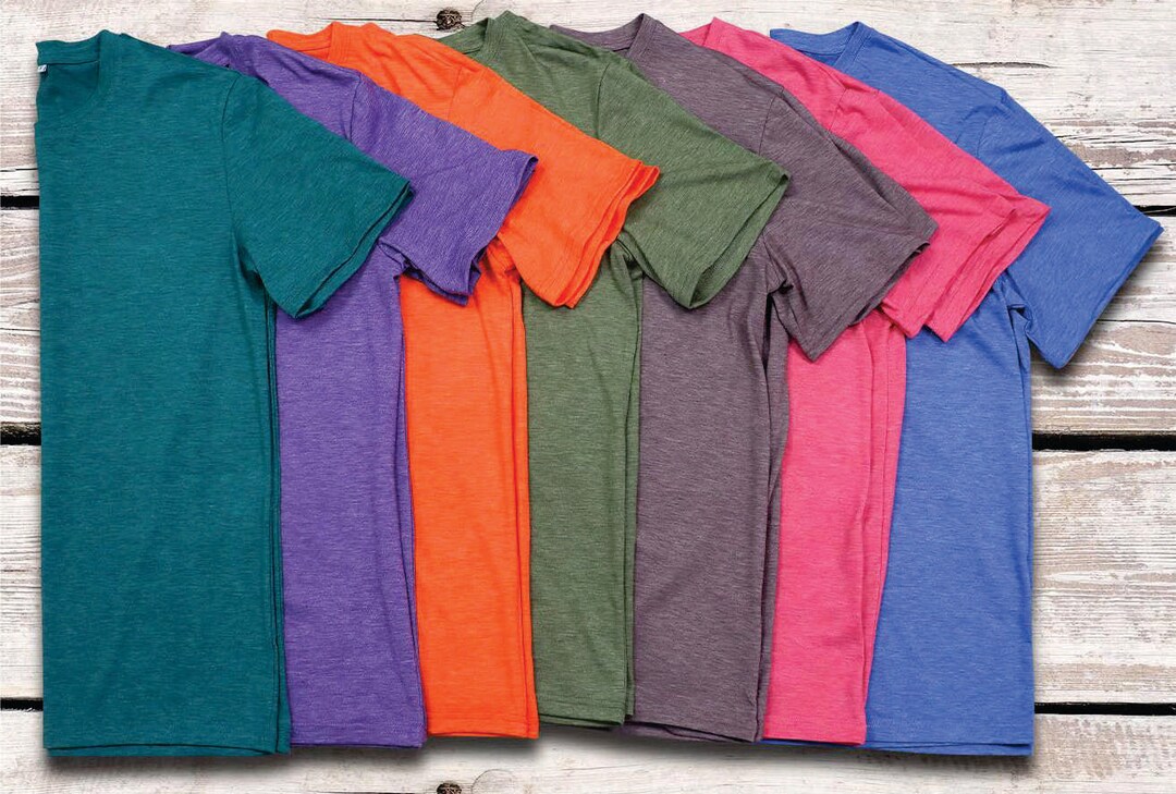 Solid Heather Polyester T-shirts - Etsy