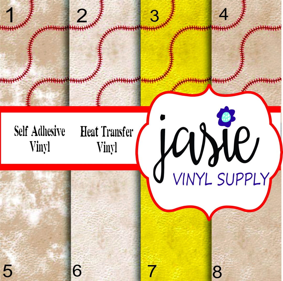 Baseball-softball Texture Printed Vinyl - Etsy