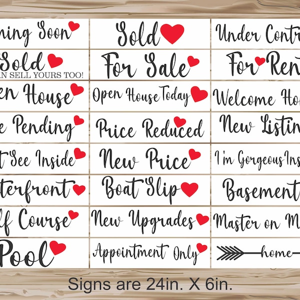 Real Estate Sign - Etsy