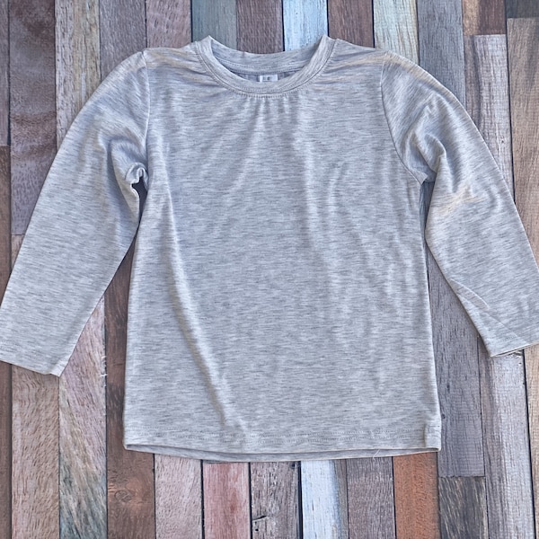 Long Sleeve Grey Sublimation Shirt - Etsy