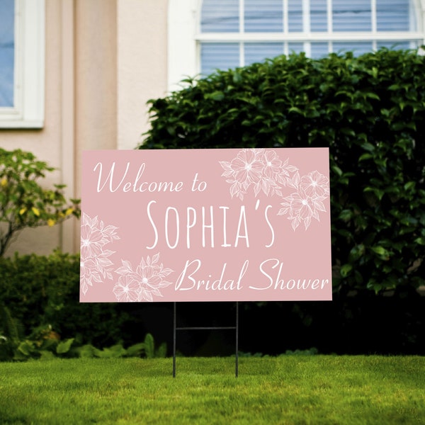 Outdoor Bridal Yard Sign - Etsy