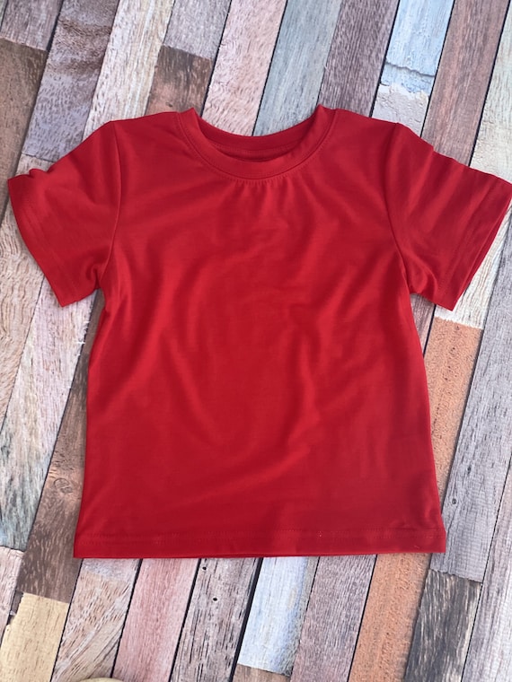 Polyester T-shirt Red - Etsy