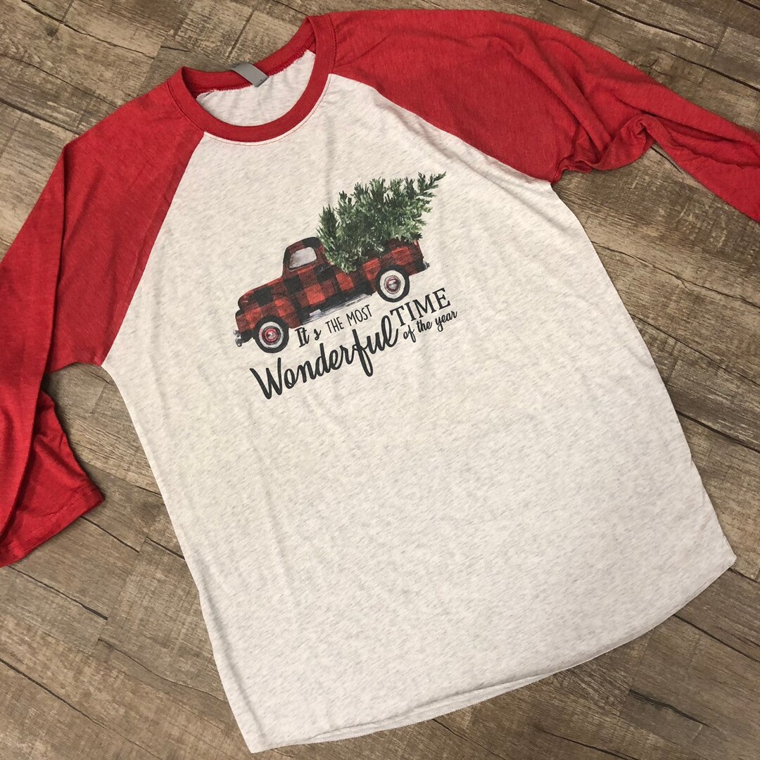 It's the Most Wonderful Time of the Year Christmas Raglan Shirt - Etsy