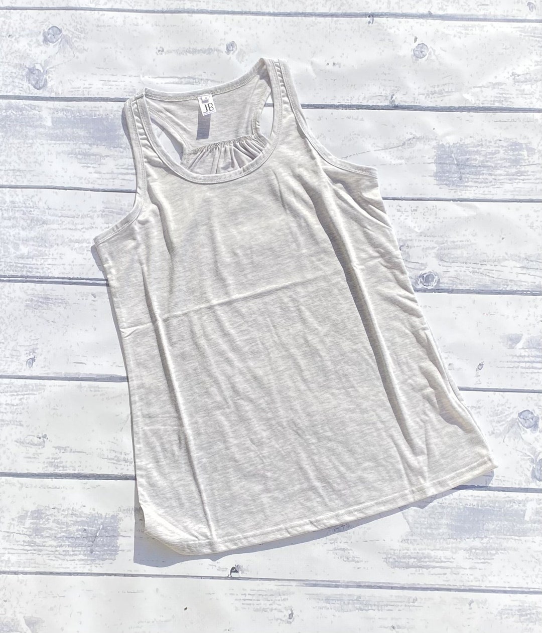 Polyester Adult Flowy Tank - Grey - Etsy