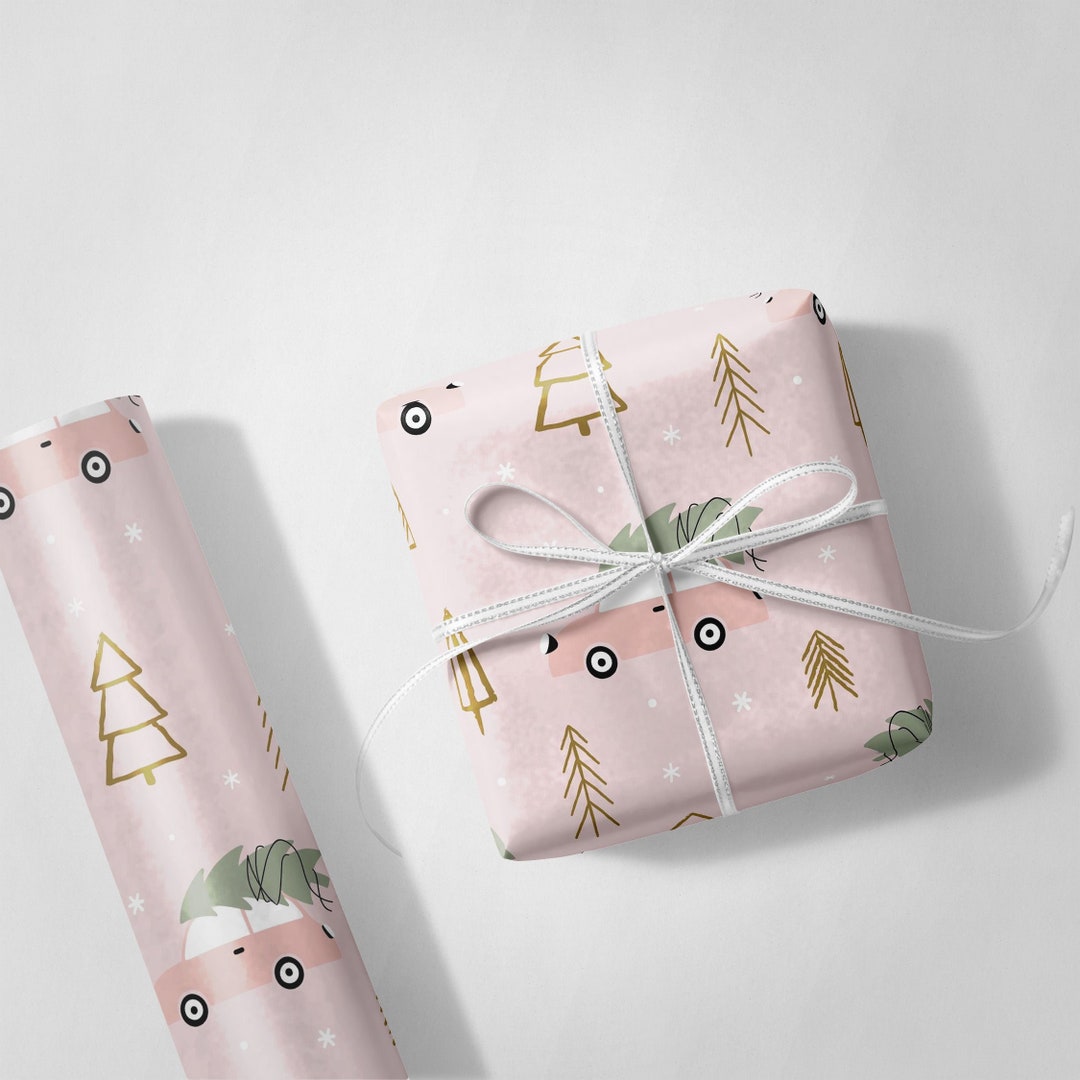 Christmas Tree Haul Wrapping Paper - Etsy