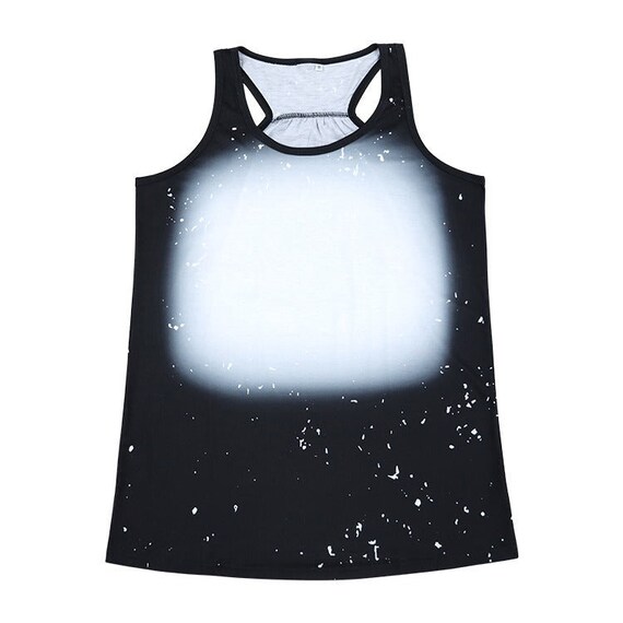 Polyester Bleach Tank Top Black - Etsy